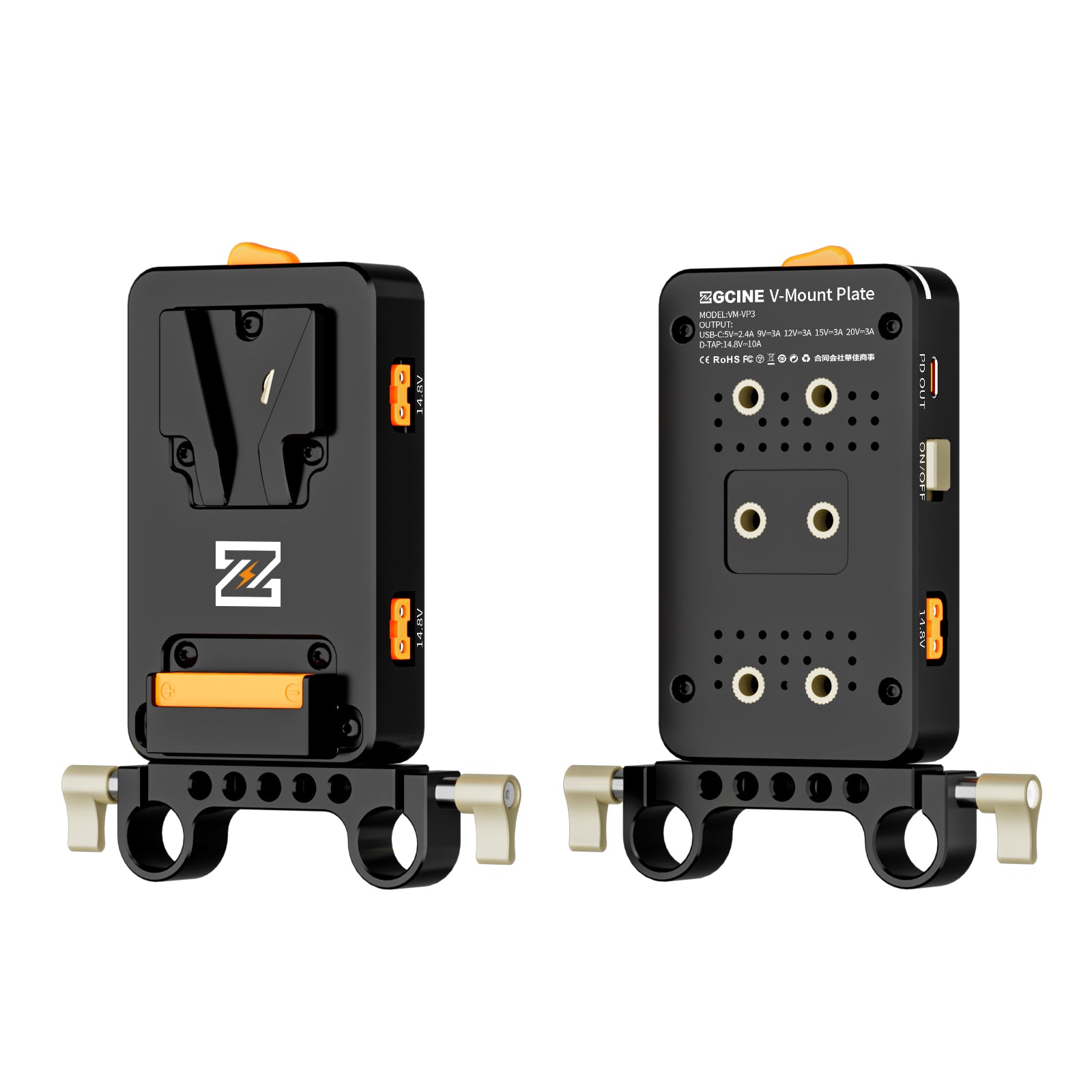 ZGCINE Creators Set with VP3 V-Mount Plate and L90 V-Mount Battery(3xD